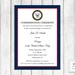 Navy Commissioning Ceremony Invitation, Printable US Navy Commissioning ...