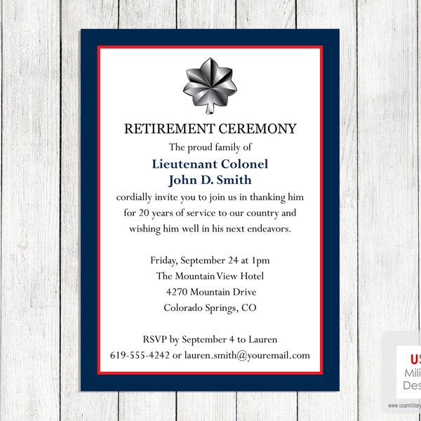 Air Force Invitation - Etsy