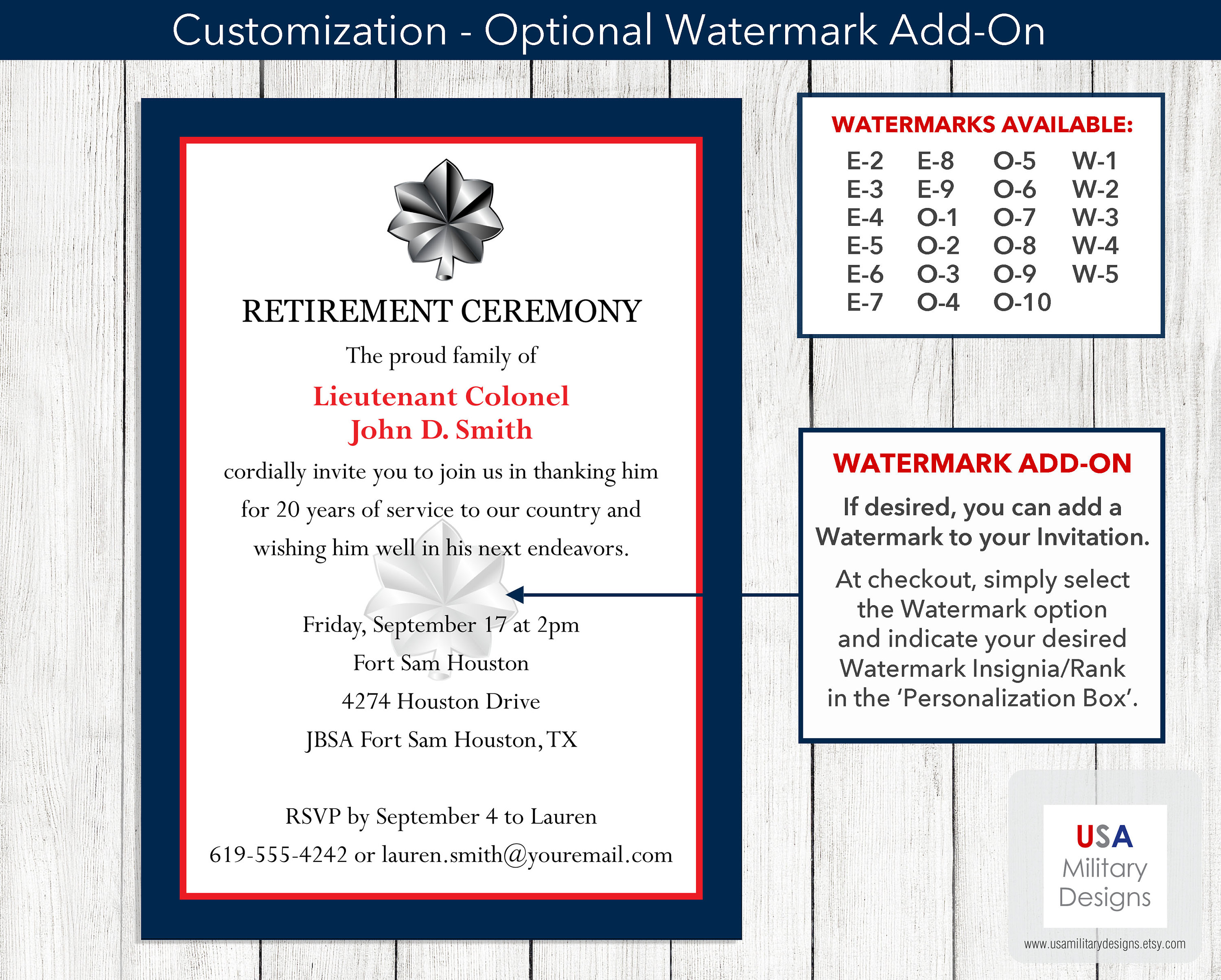 Army Retirement Ceremony Invitation, Printable Army Retirement ...