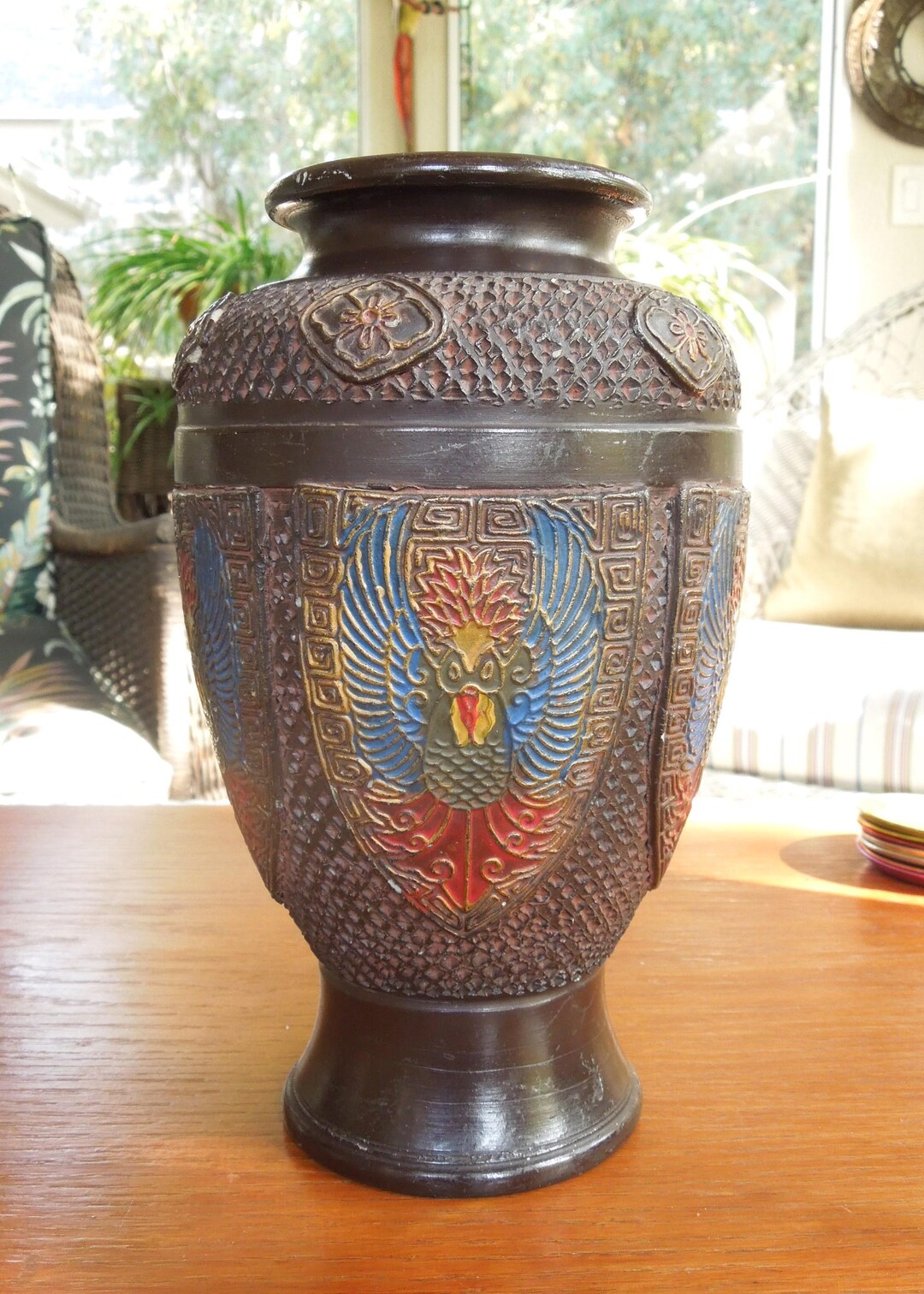 Vintage Tokanabe Ware Vase. Brown Textured Pottery. Made in Japan. 1920 ...