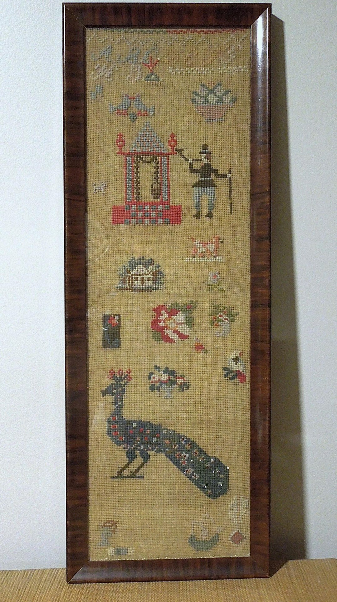 Antique Sampler. 1800's Needlework. Band Sampler. 28" X 10". - Etsy