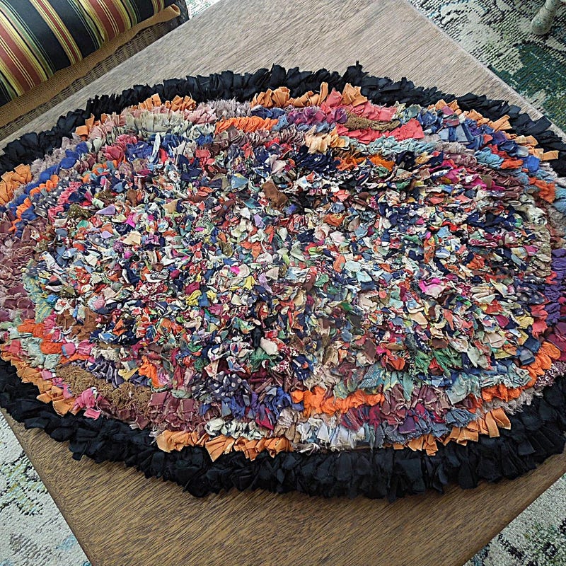 Oval Rag Rug - Etsy