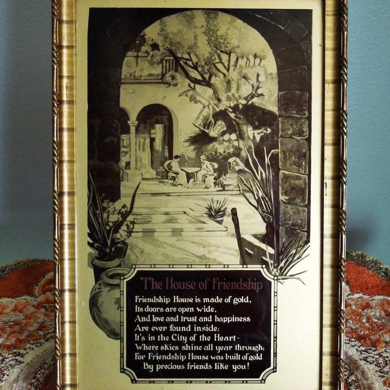 Framed Poem 1920 - Etsy