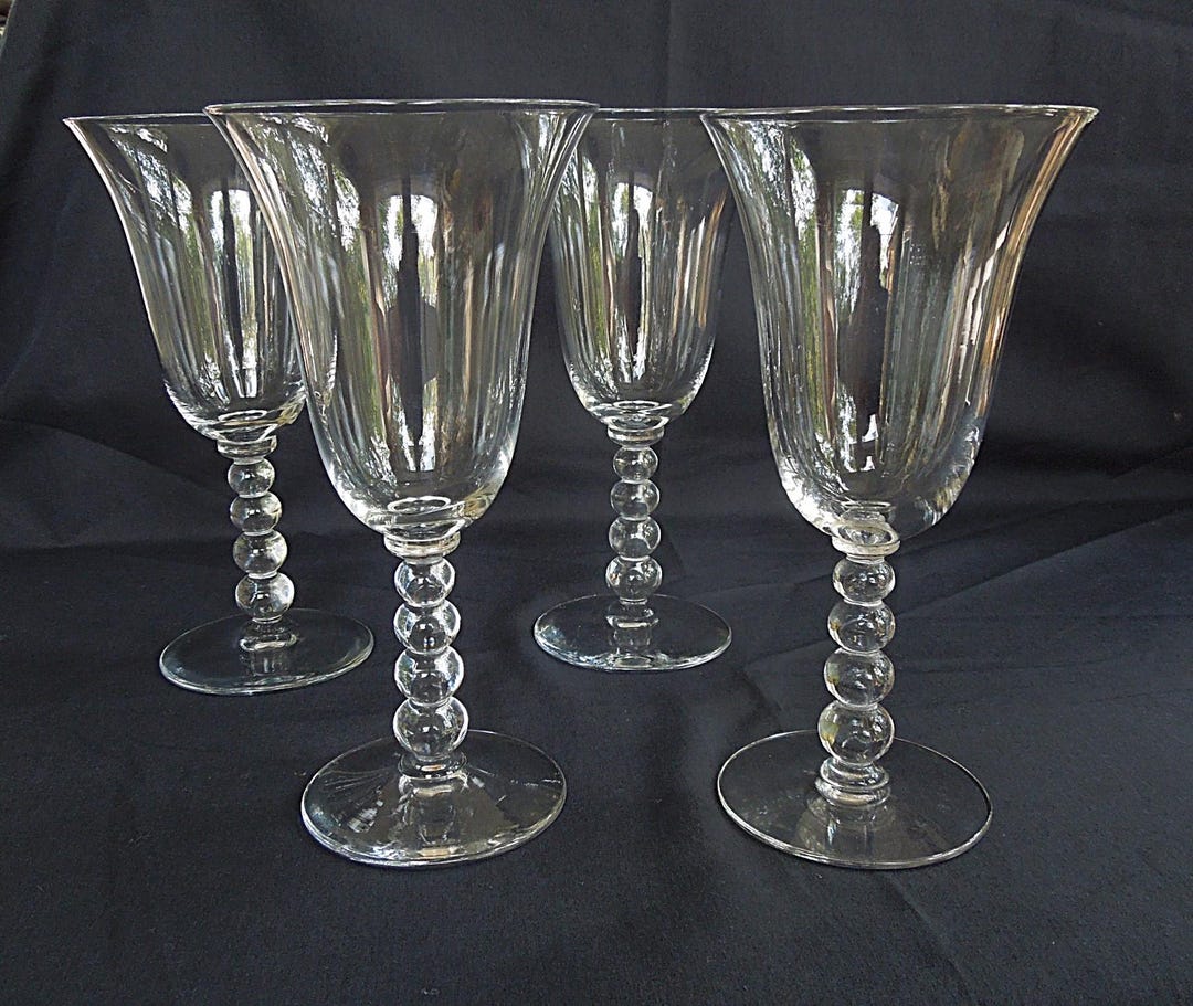 Imperial Glass Water Goblets. 4 Candlewick Pattern Wine Glasses. - Etsy