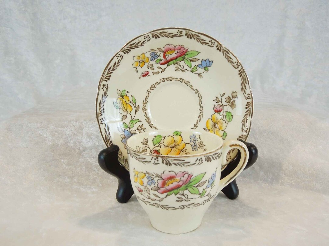 Alfred Meakin Jerome Pattern. Tea Cup and Saucer Set. Royal Marigold ...