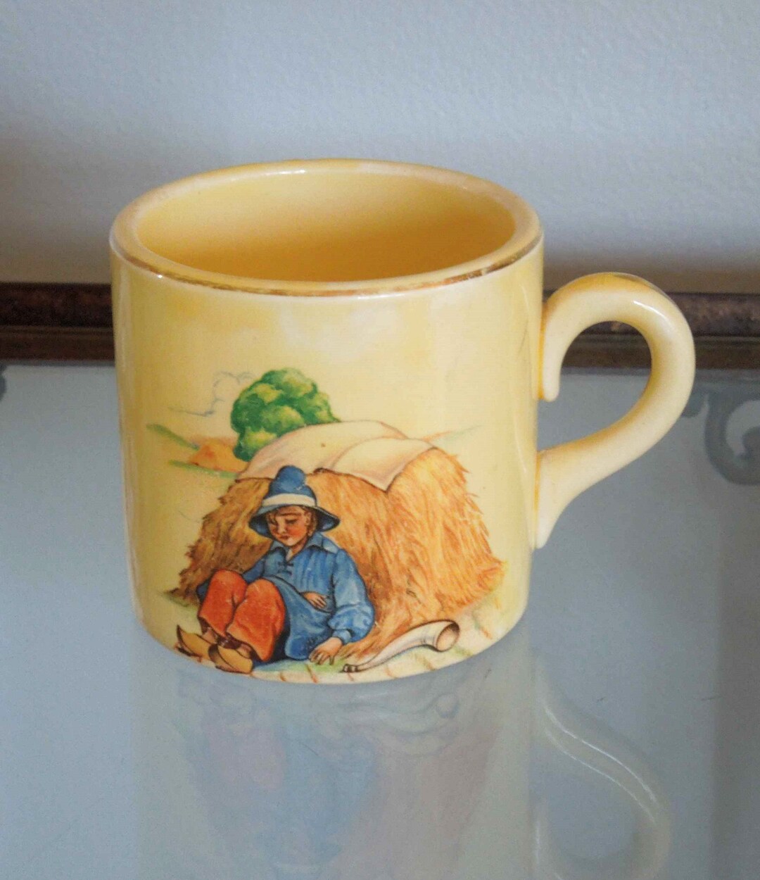 Little Boy Blue Childs Cup. the Edwin M Knowles China Co. Juvenile Ware ...