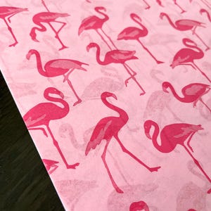 PINK FLAMINGO Design Gift Grade Tissue Paper Sheets Choose Size ...