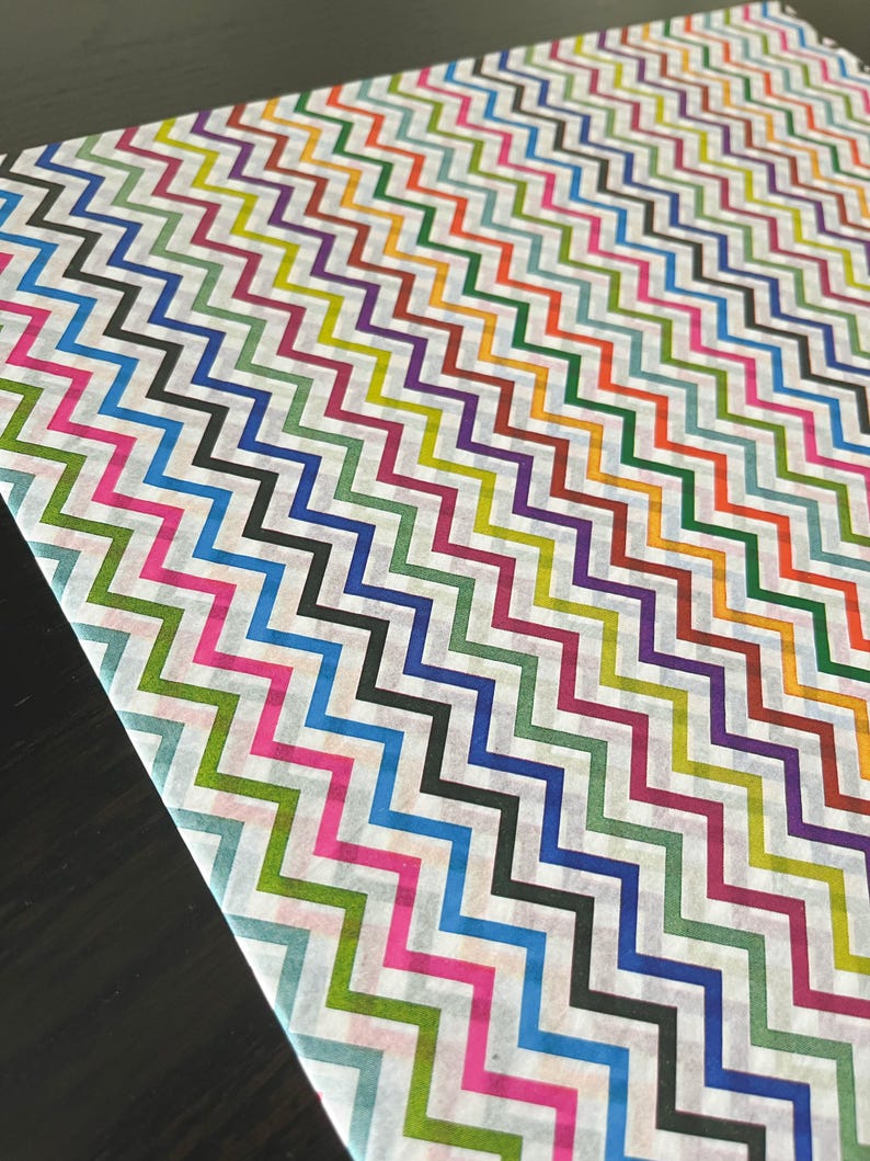 RAINBOW CHEVRON Design Gift Grade Tissue Paper Sheets Choose Size ...