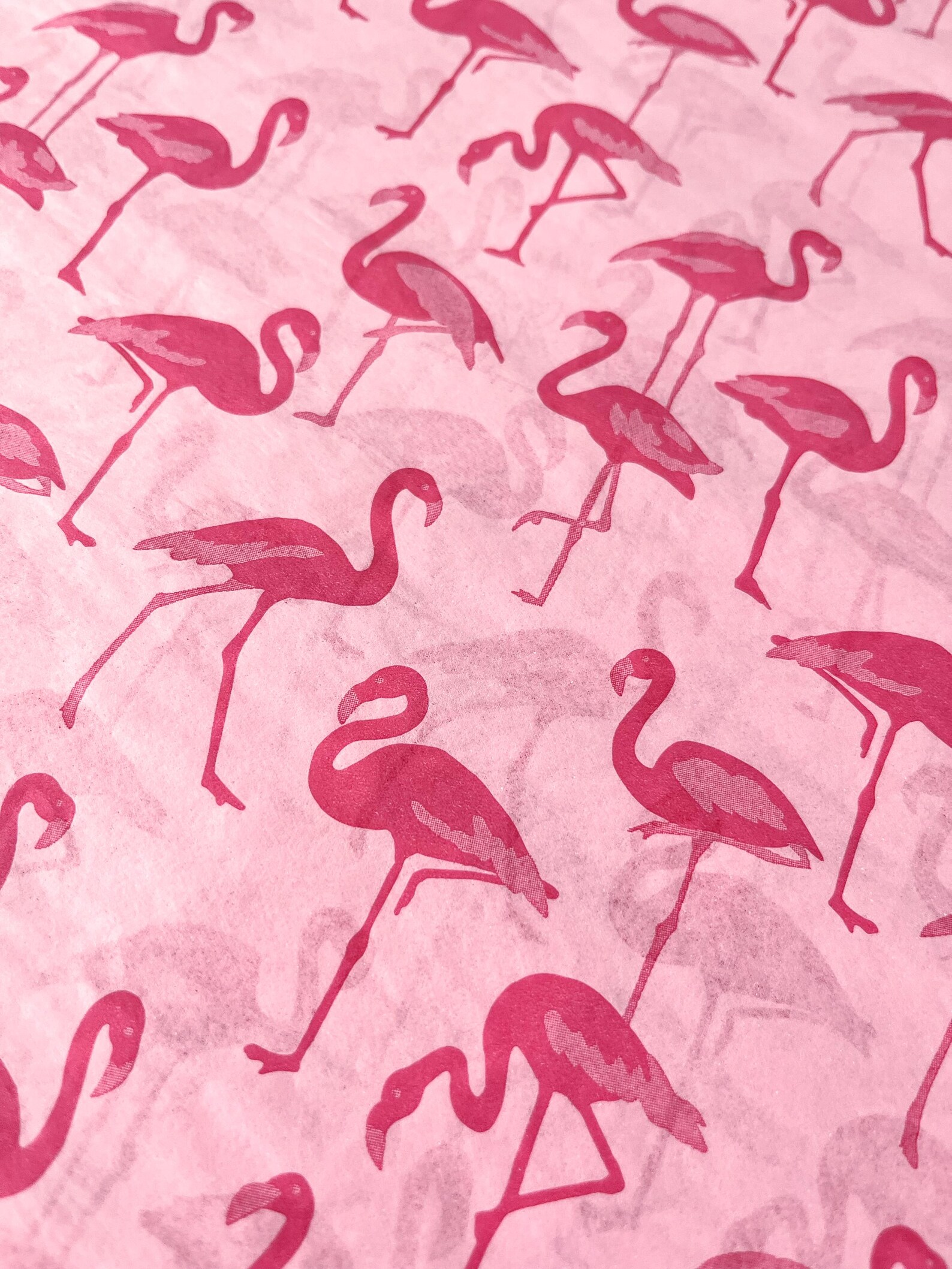 PINK FLAMINGO Design Gift Grade Tissue Paper Sheets Choose Size ...