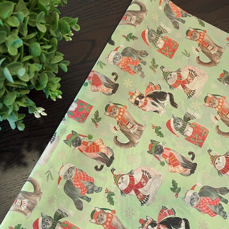 Cat Tissue Wrapping Paper - Etsy