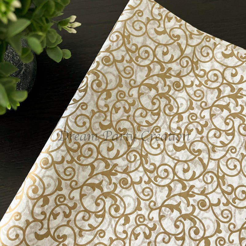 Gold Tissue Paper - Etsy