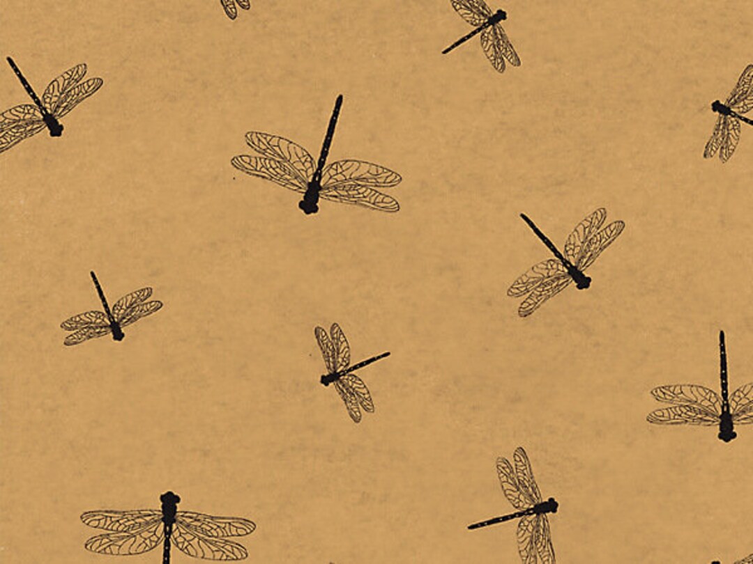 DRAGONFLIES KRAFT Design Gift Grade Tissue Paper Sheets Choose Size ...