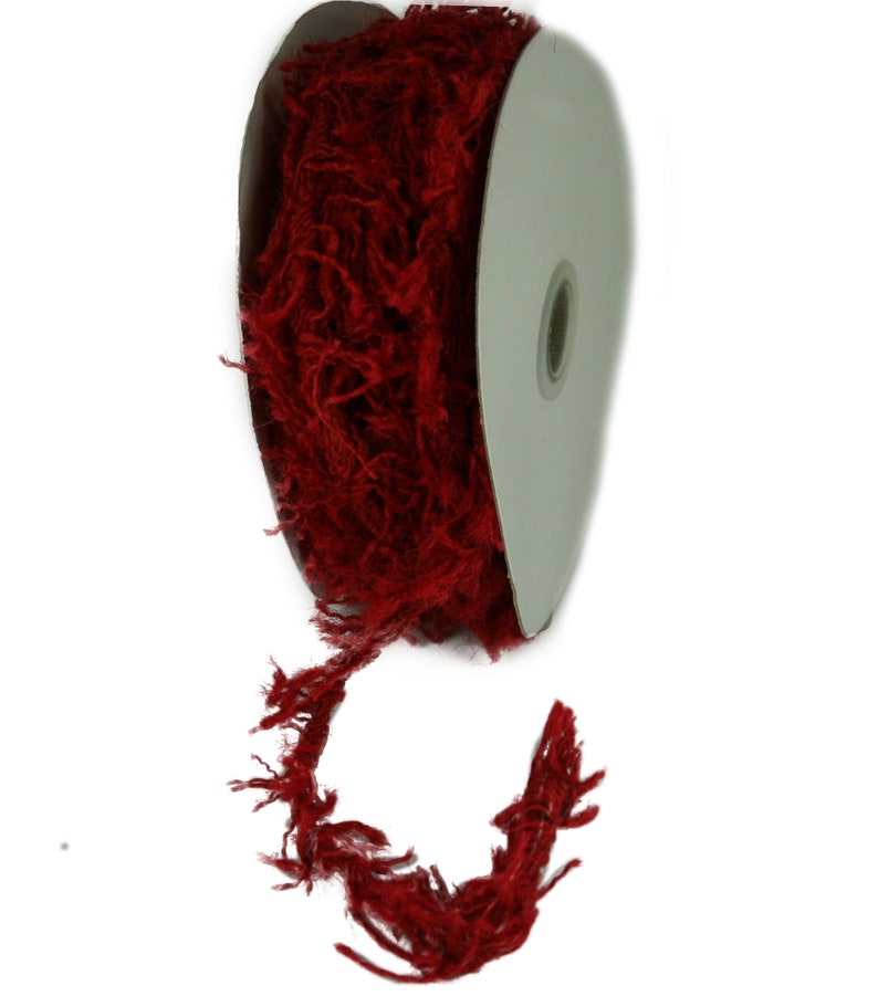 8MM Wired & Fuzzy Frayed RED Rustic Rope 10 Yards CLOSEOUT - Etsy