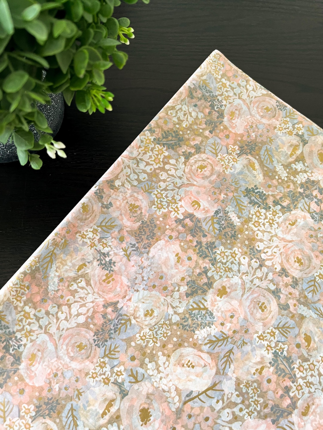 BOUQUET FLORAL Print Design Gift Grade Tissue Paper Sheets Choose Size ...