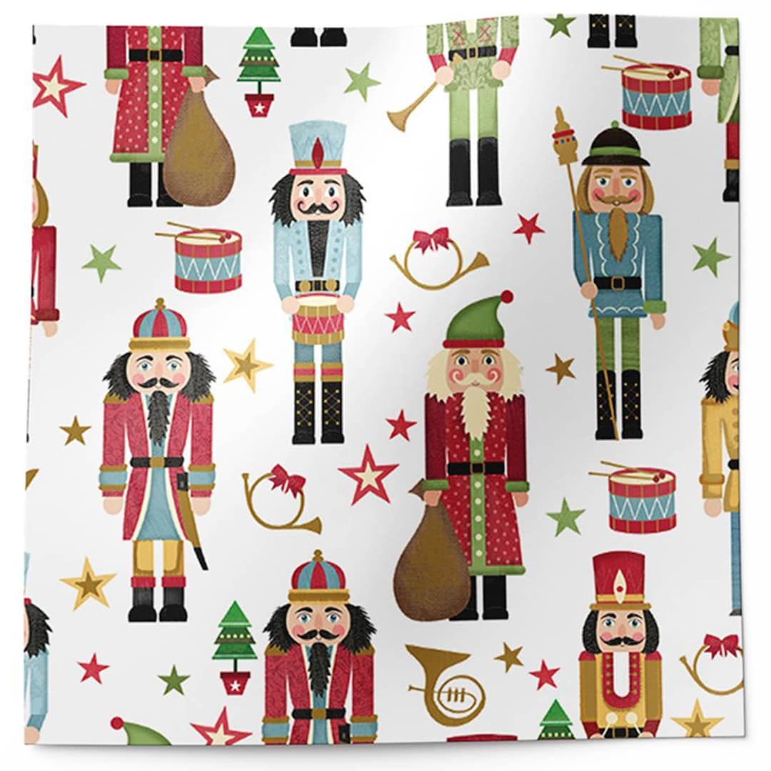 TRADITIONAL NUTCRACKER Print Design Gift Grade Tissue Paper Sheets ...