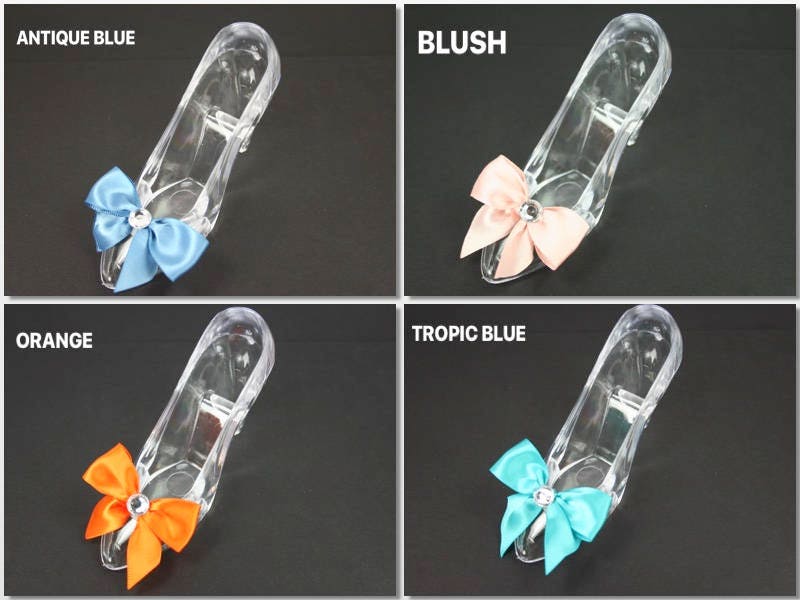 Set of 2 Princess Acrylic Clear Slipper 4.75 Cake | Etsy