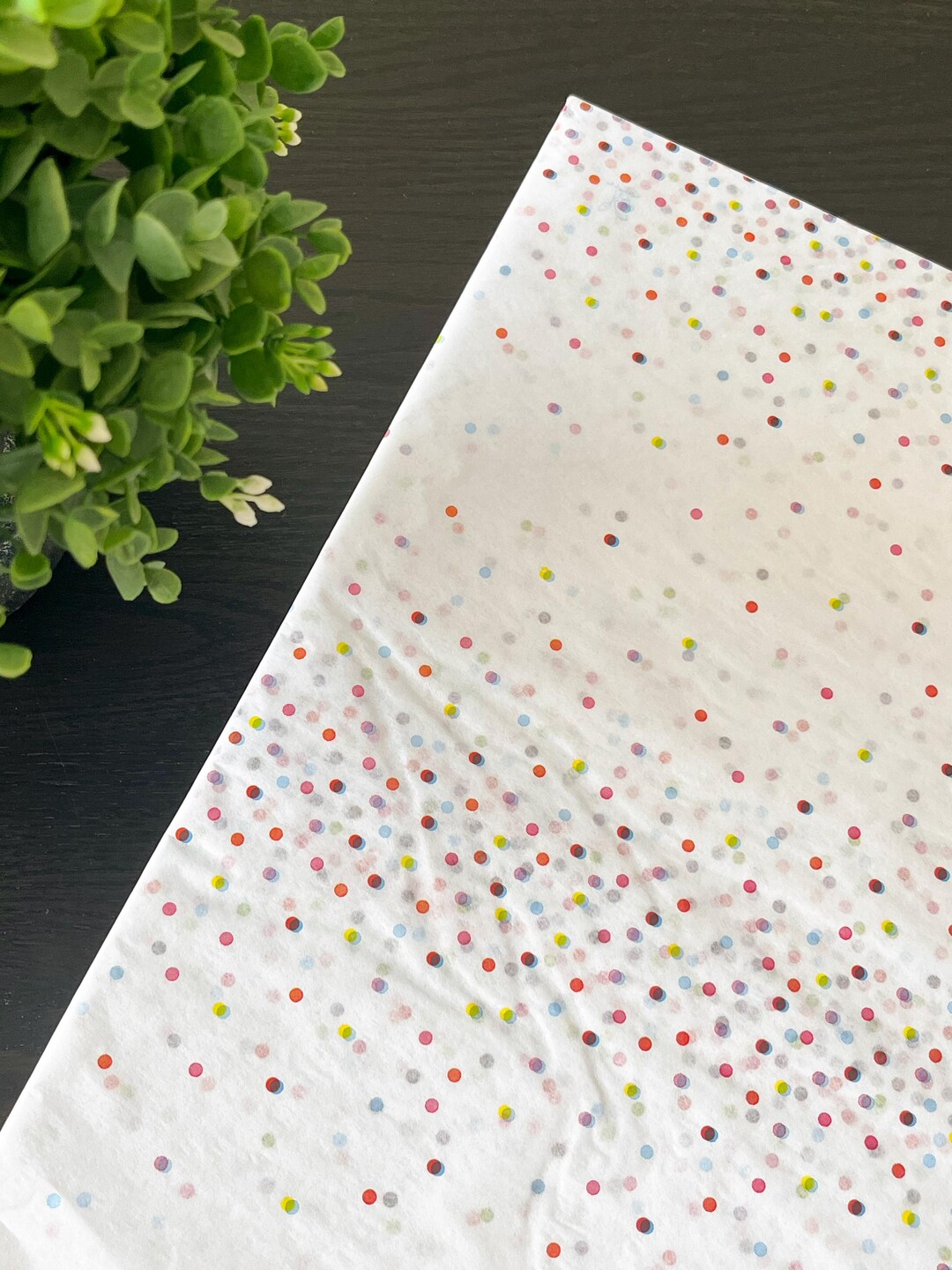 SPRINKLE DOTS Design Gift Grade Tissue Paper Sheets Choose Size ...
