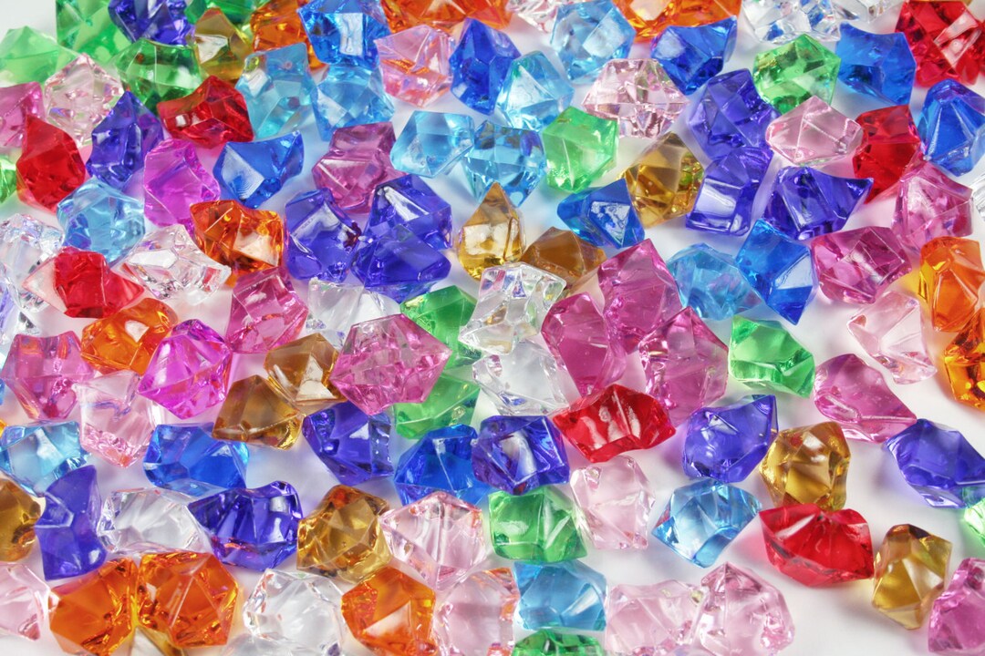 Bulk Pirate Jewels and Gems Ice Rocks Assorted Colors in Bag CHOOSE ...