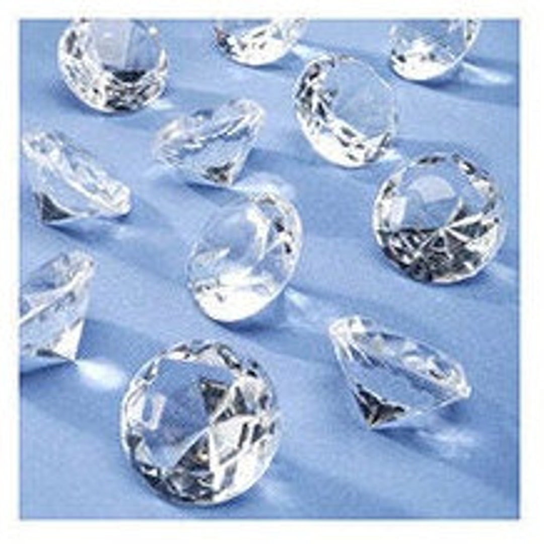 Pack of 12 SOLID Acrylic 1-1/4 Diamonds for Party Decoration Choose ...
