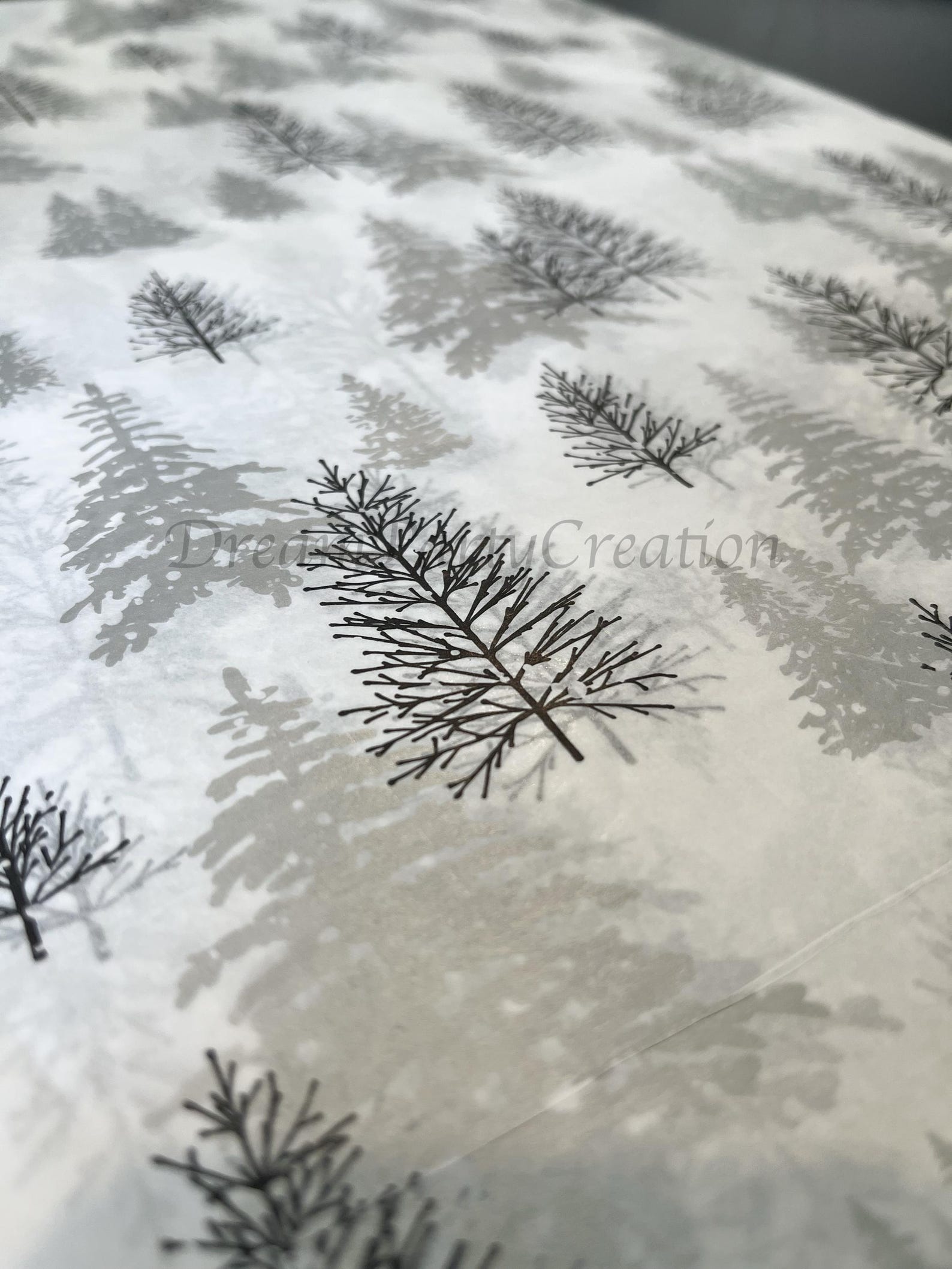 FROSTED FOREST Design Gift Grade Tissue Paper Sheets Choose Size ...