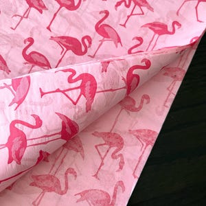 PINK FLAMINGO Design Gift Grade Tissue Paper Sheets Choose Size ...