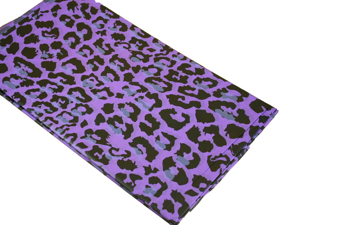 PURPLE & Black LEOPARD Spots Design Plastic Table Cover - Etsy