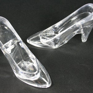 Princess Acrylic Clear 4.75" Slipper Party Favor Choose Package Amount ...