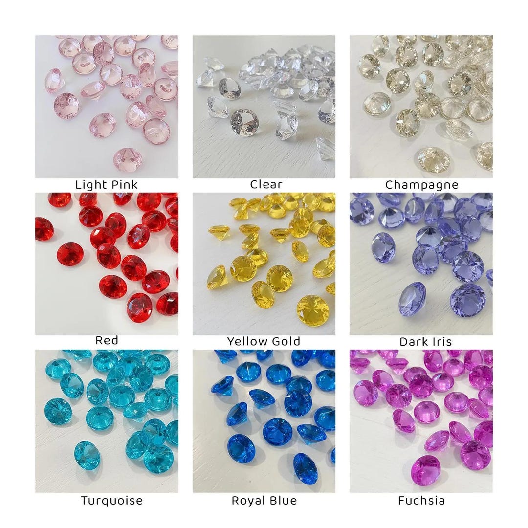 ACRYLIC Plastic 20MM DIAMOND Shape Gems Choose Color and Amount - Etsy