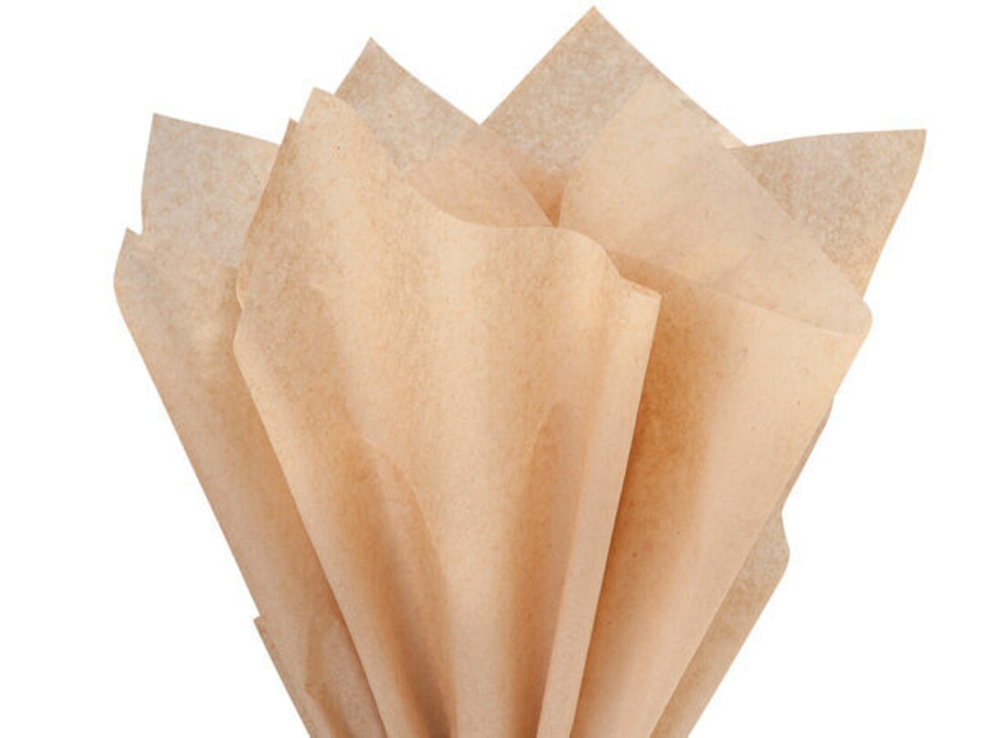 KRAFT Gift Grade Tissue Paper Sheets - 20" X 30" Choose Package Amount ...