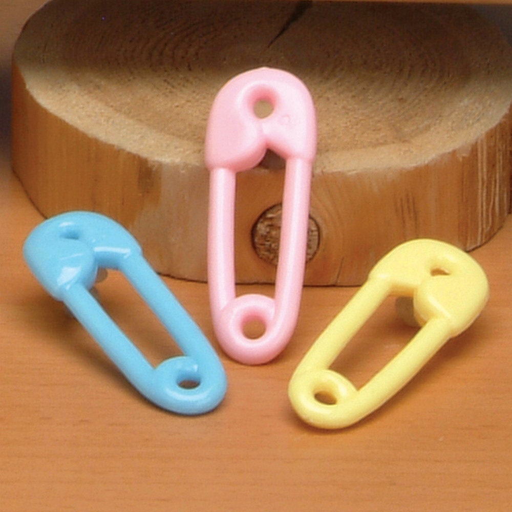 Small 2.5 Plastic Diaper Pins pack of 12 for Baby - Etsy UK