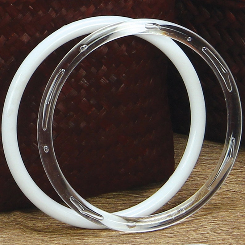 Plastic Acrylic Craft Rings (pack of 6) Choose Color & Size 1.75", 3 ...