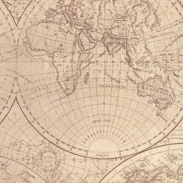 World Map Paper Bags - Etsy