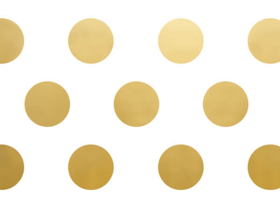 GOLD METALLIC DOTS Design Gift Grade Tissue Paper Sheets Choose Size ...