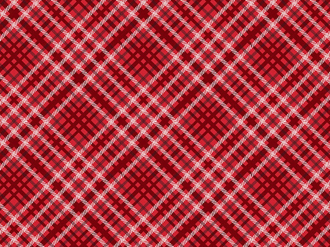 CHRISTMAS HOLIDAY Red PLAID Design Gift Grade Tissue Paper Sheets ...