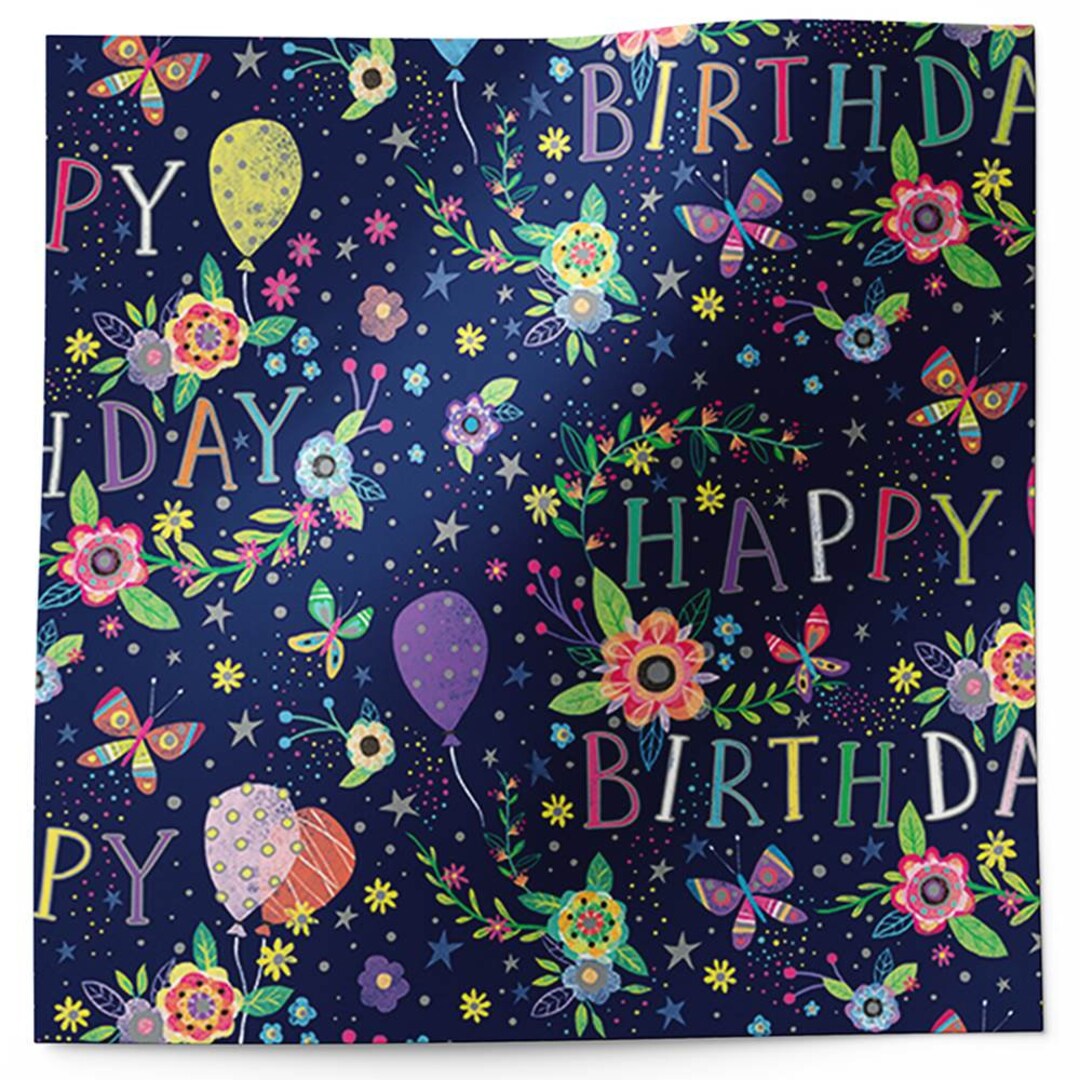 BEAUTIFUL BIRTHDAY Print Design Gift Grade Tissue Paper Sheets Choose ...