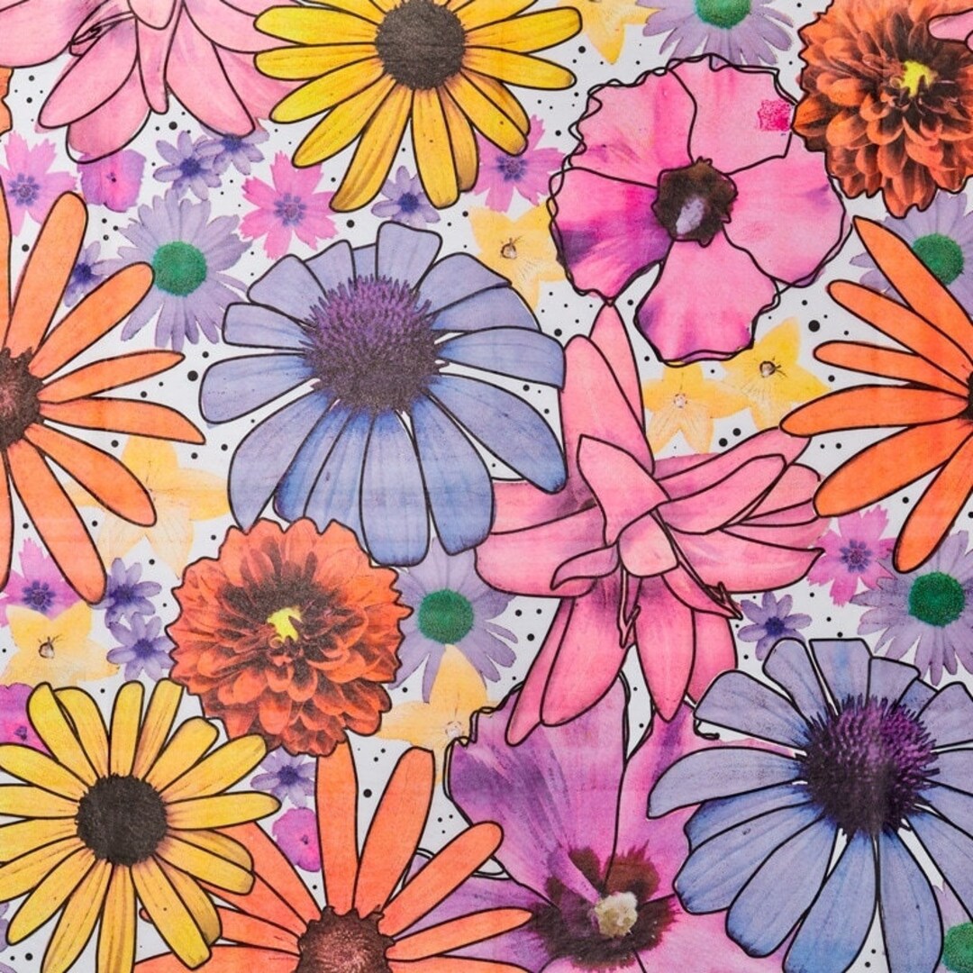 SUMMER GARDEN Design Gift Grade Tissue Paper Sheets Choose - Etsy