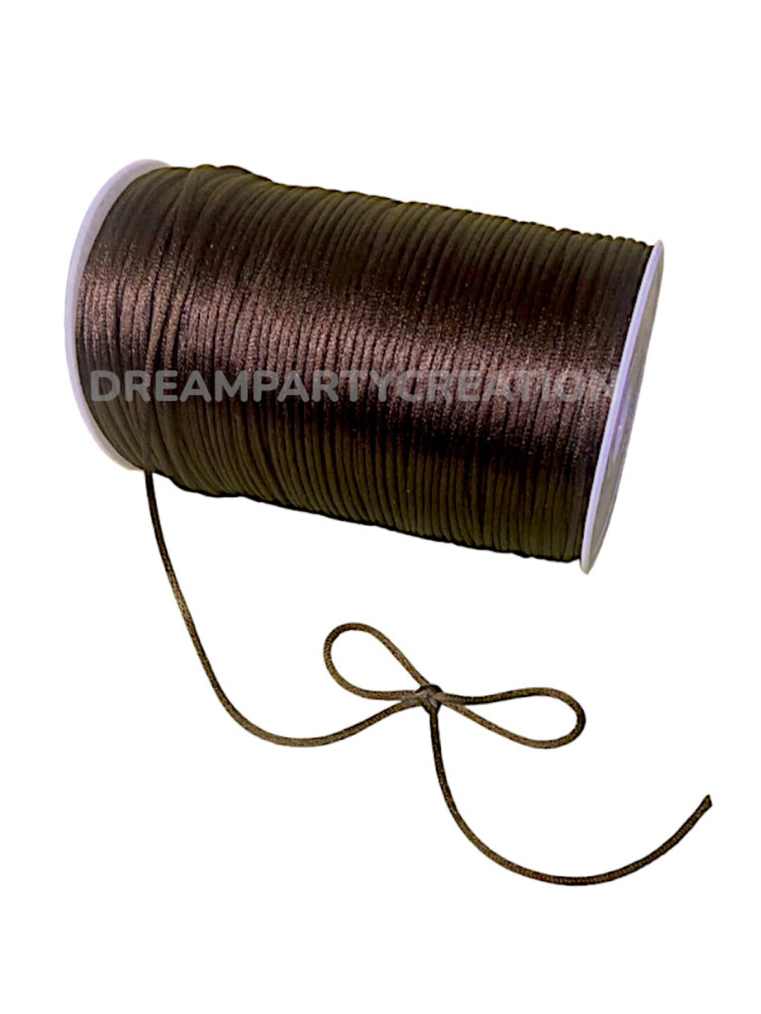 BROWN Color Rat Tail 2MM Satin Cord Chinese Knot Jewelry DIY Making ...