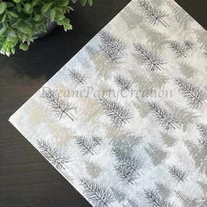FROSTED FOREST Design Gift Grade Tissue Paper Sheets Choose Size ...