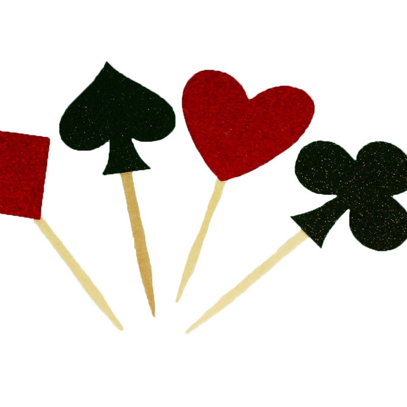Playing Card Cake Topper - Etsy