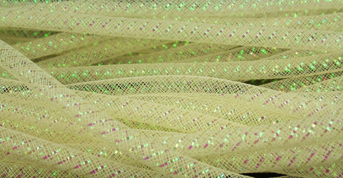 4MM Deco Mesh Tubing 20 YARDS Flexible CYBERLOX Tube Party & | Etsy