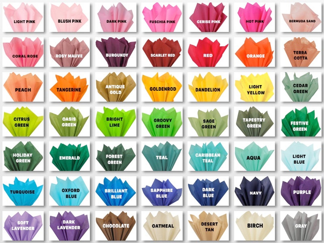 Gift Grade Tissue Paper Sheets - 15 X 20" Choose Color and Package ...