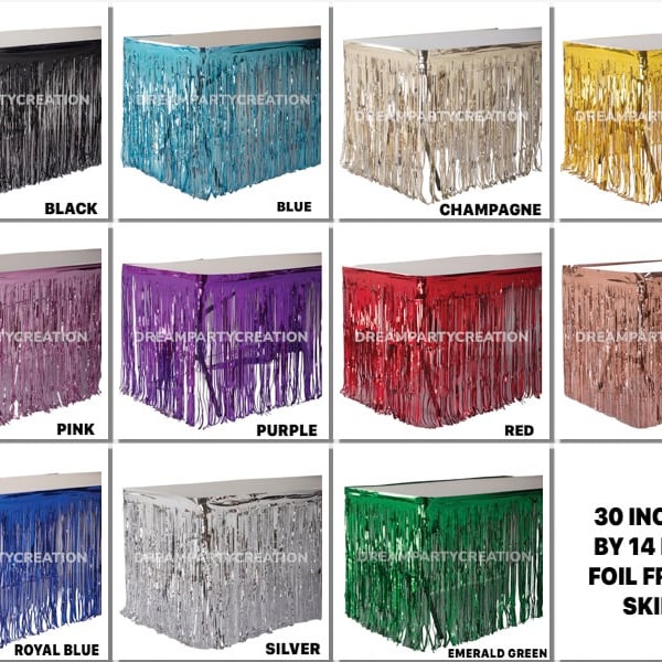 Fringed Table Skirt - Etsy