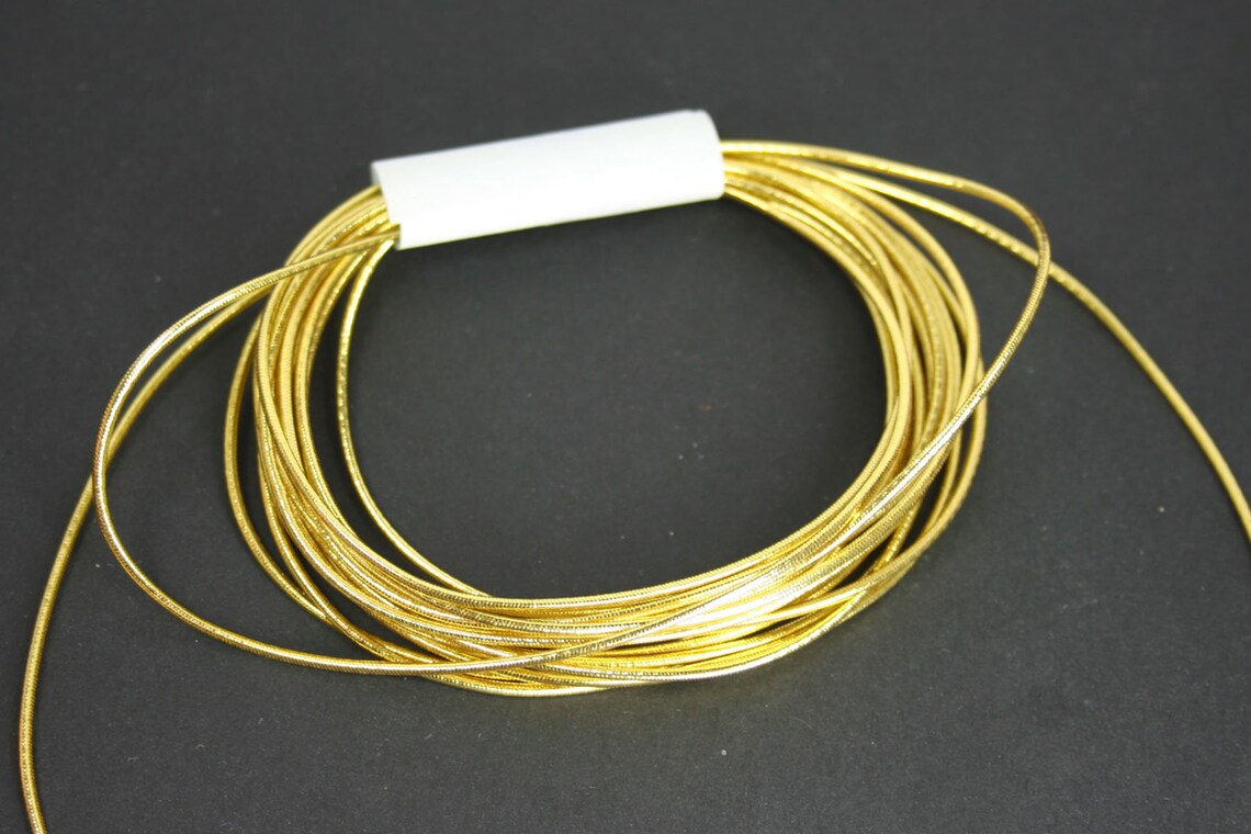 Metallic ELASTIC STRETCH Cord, 1/16" Package Wrapping Bow Making Choose ...