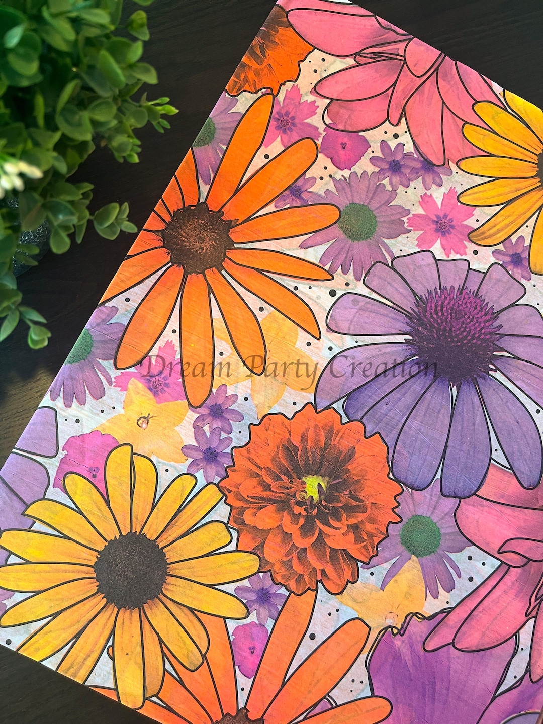 SUMMER GARDEN Design Gift Grade Tissue Paper Sheets Choose Size ...