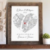 Home is Where Mom is Family Map Print Personalized Street Map of Family ...