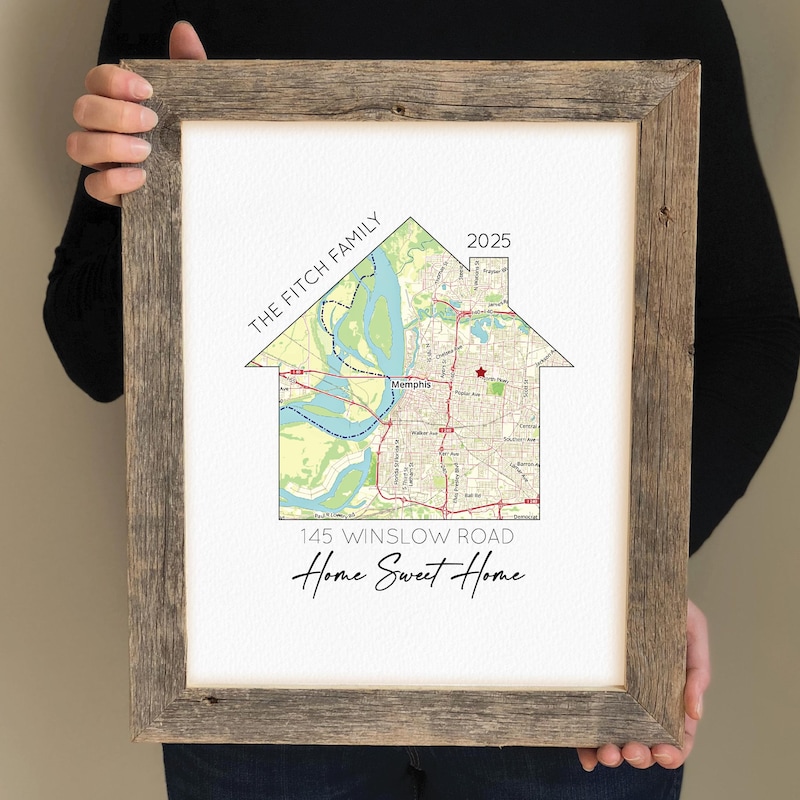 Address Coordinates Frame - Etsy