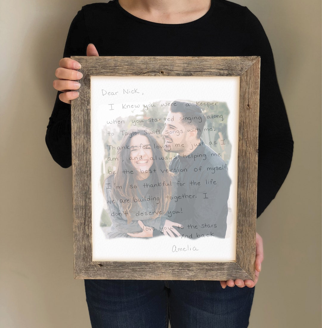 Custom Handwritten Letter With Photo- Picture Gifts, Personalized ...