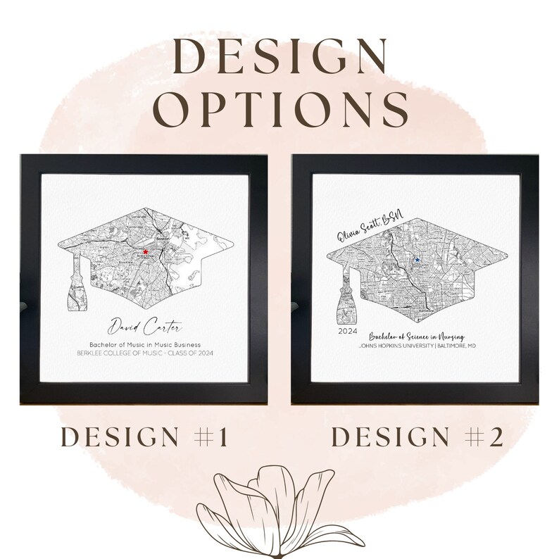 Custom Graduation Print, Personalized Map Graduation Gifts, Uni Wall ...