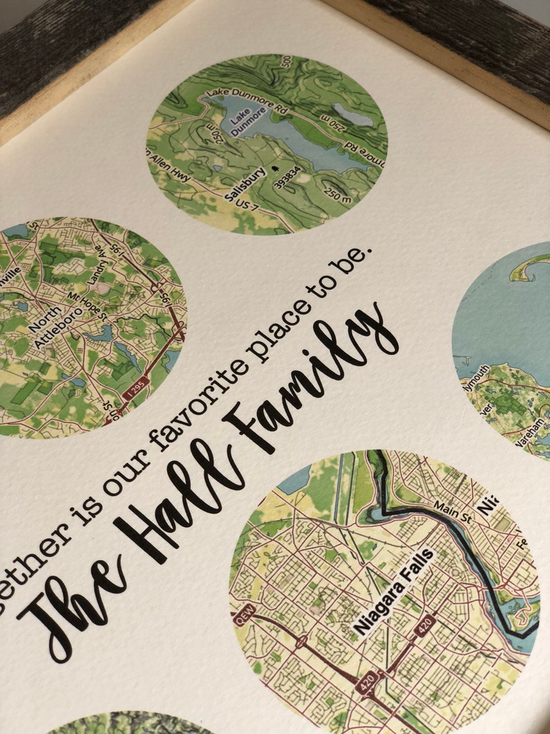 Family Vacation Memories Map Gift for Dad Meaningful Gifts | Etsy