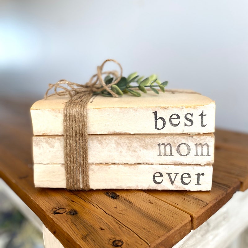 Stamped Book Stack - Etsy